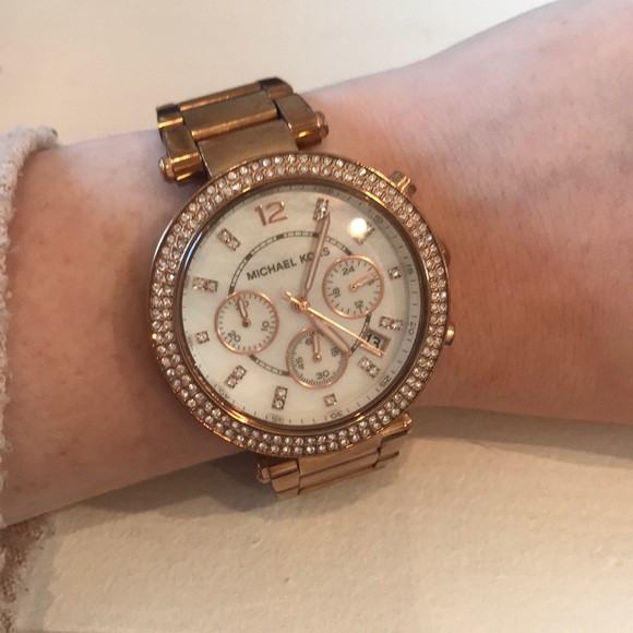 Michael Kors | Accessories | Michael Kors Parker Rose Gold Watch | Poshmark